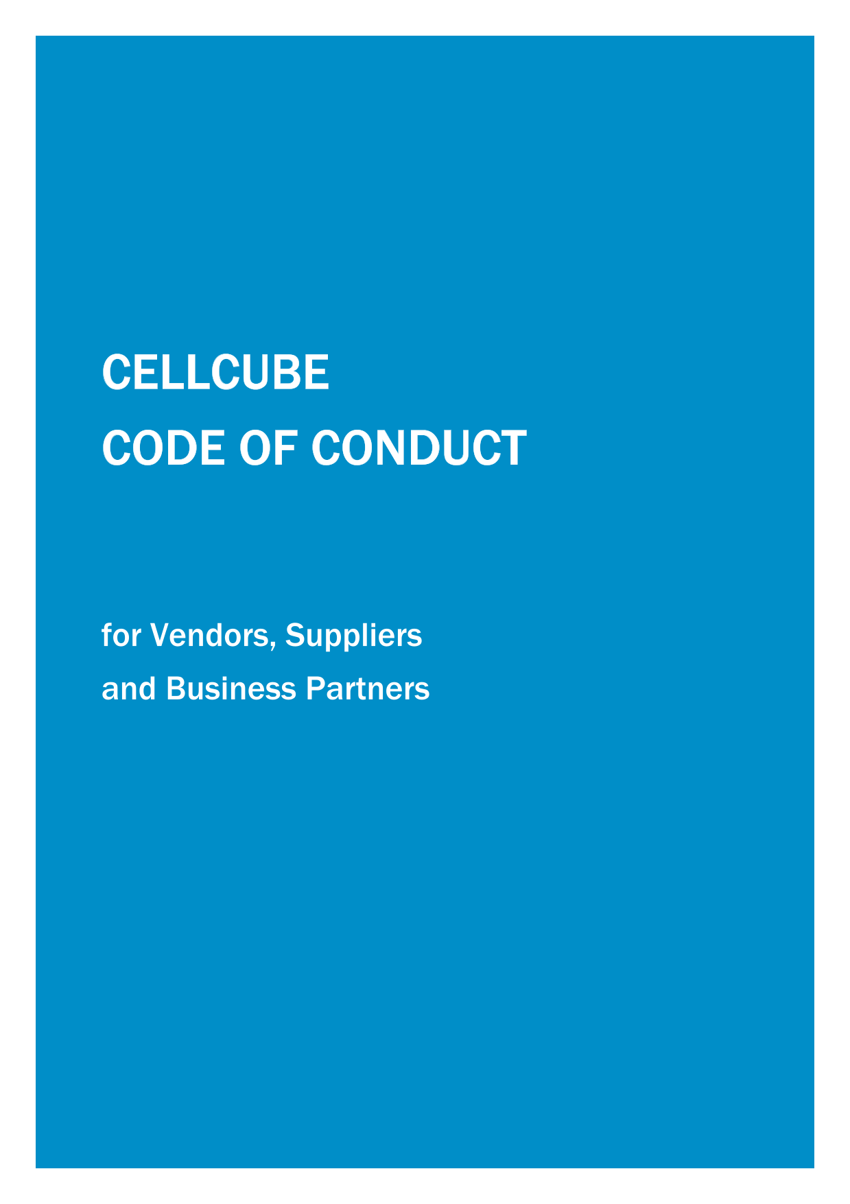Legal Information Cellcube